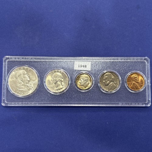 1948 Affordable US 90% Silver Mint Set Nice High Quality Coins ...