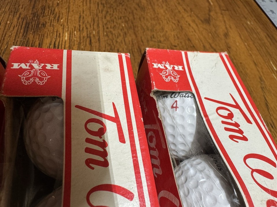 Tom Watson Signature Golf Balls RAM Golden Pro - Surlyn #1-4 - NOS (4 ...