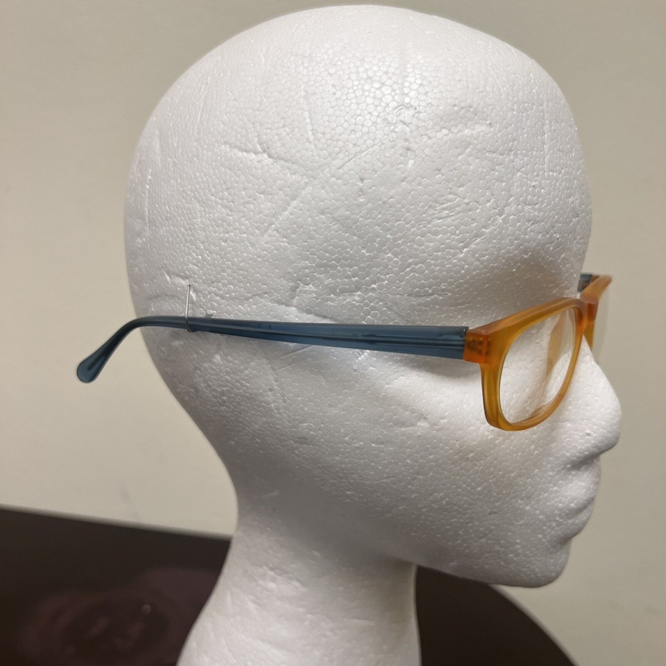 RIMS & GOGGLES “RON” M-AB862 Italy Yellow/Blue Matte Eyeglasses Frame ...