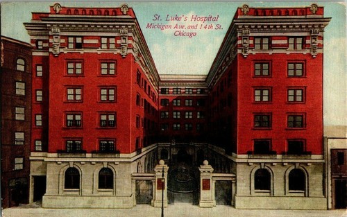1910. ST. LUKE'S HOSPITAL. CHICAGO, IL. POSTCARD ZT18 | eBay