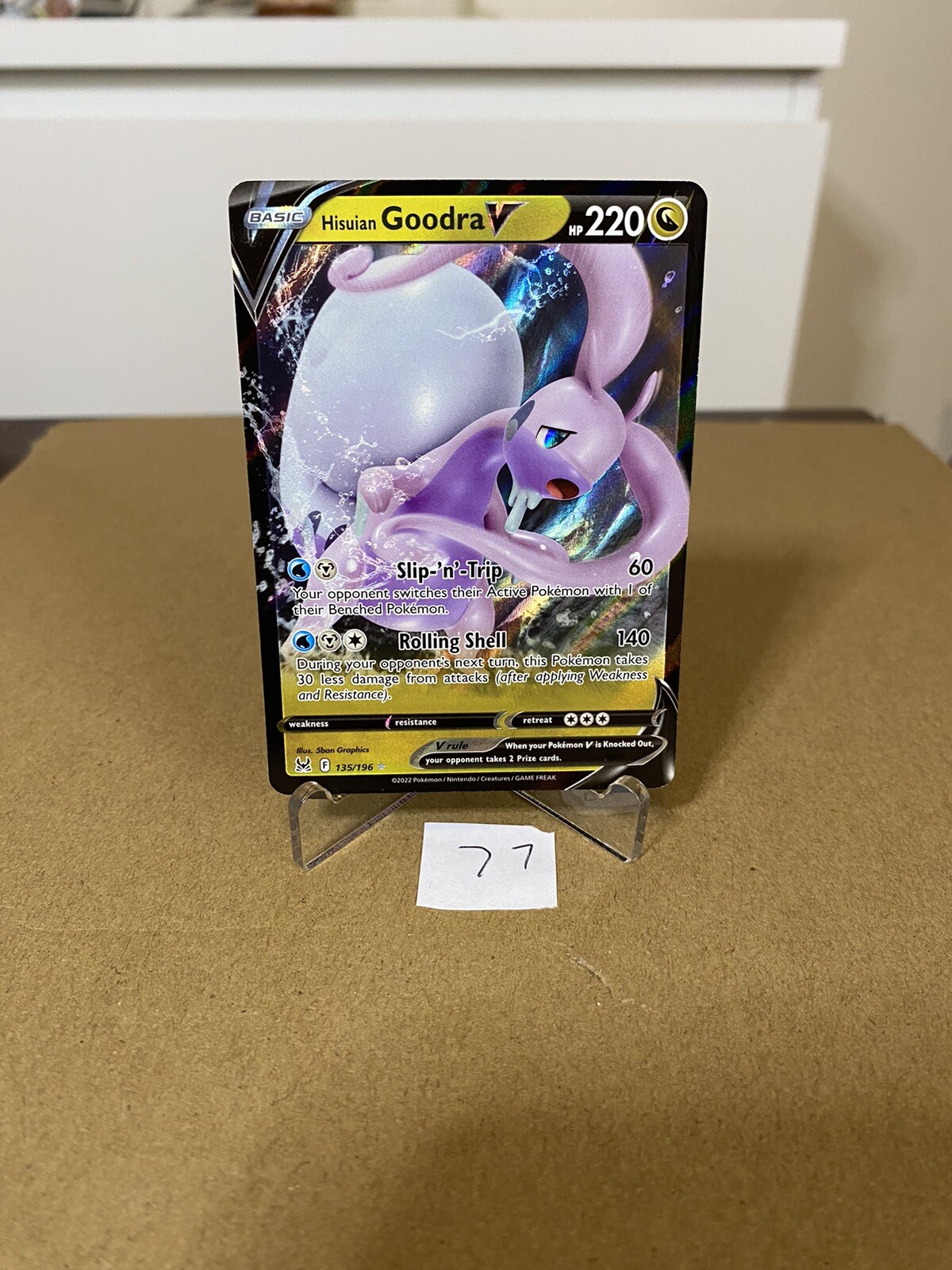 Pokémon TCG Hisuian Goodra V - Lost Origin 135/196 NM Ultra rare Fast ...