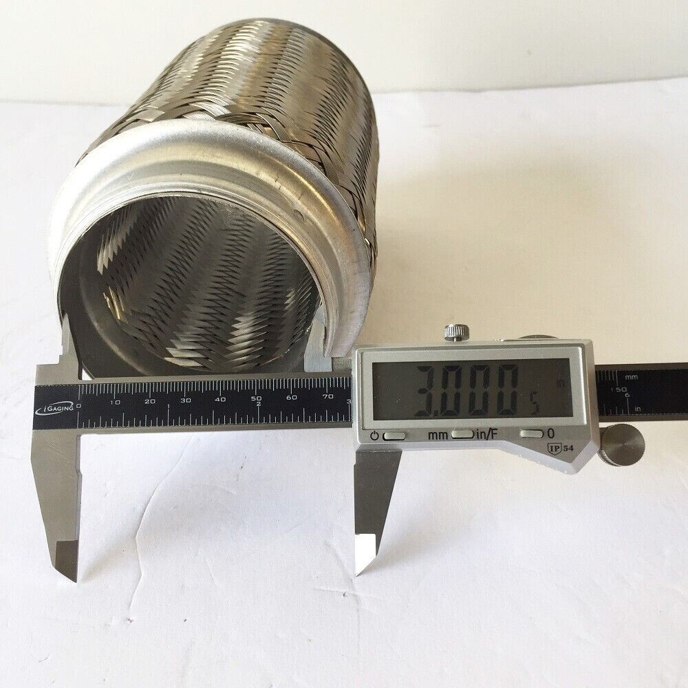 Flex Pipe Exhaust Stainless Steel Double Braid Heavy Duty Coupling Tube ...