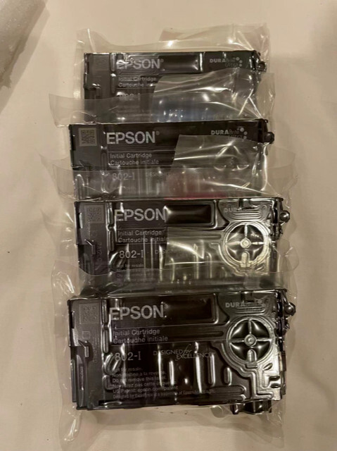 Genuine Epson 802 initial Ink Set for wf4720, wf4730, wf4734, wf4740 ...