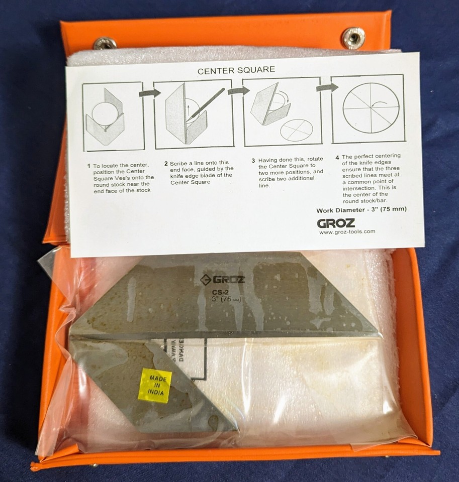 GROZ 3-inch Center Square Finder CS-2 New in Case NOS | eBay