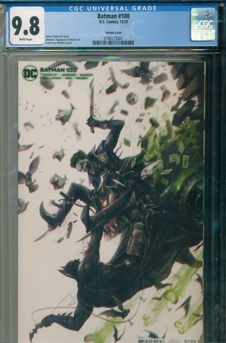 Batman 100 CGC 9.8 NM/Mint -- FRANCESCO MATTINA Variant -- DC 12/2020 ...