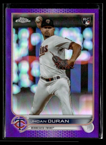 2022 Topps Chrome Update Purple Refractor Jhoan Duran Rookie Minnesota ...