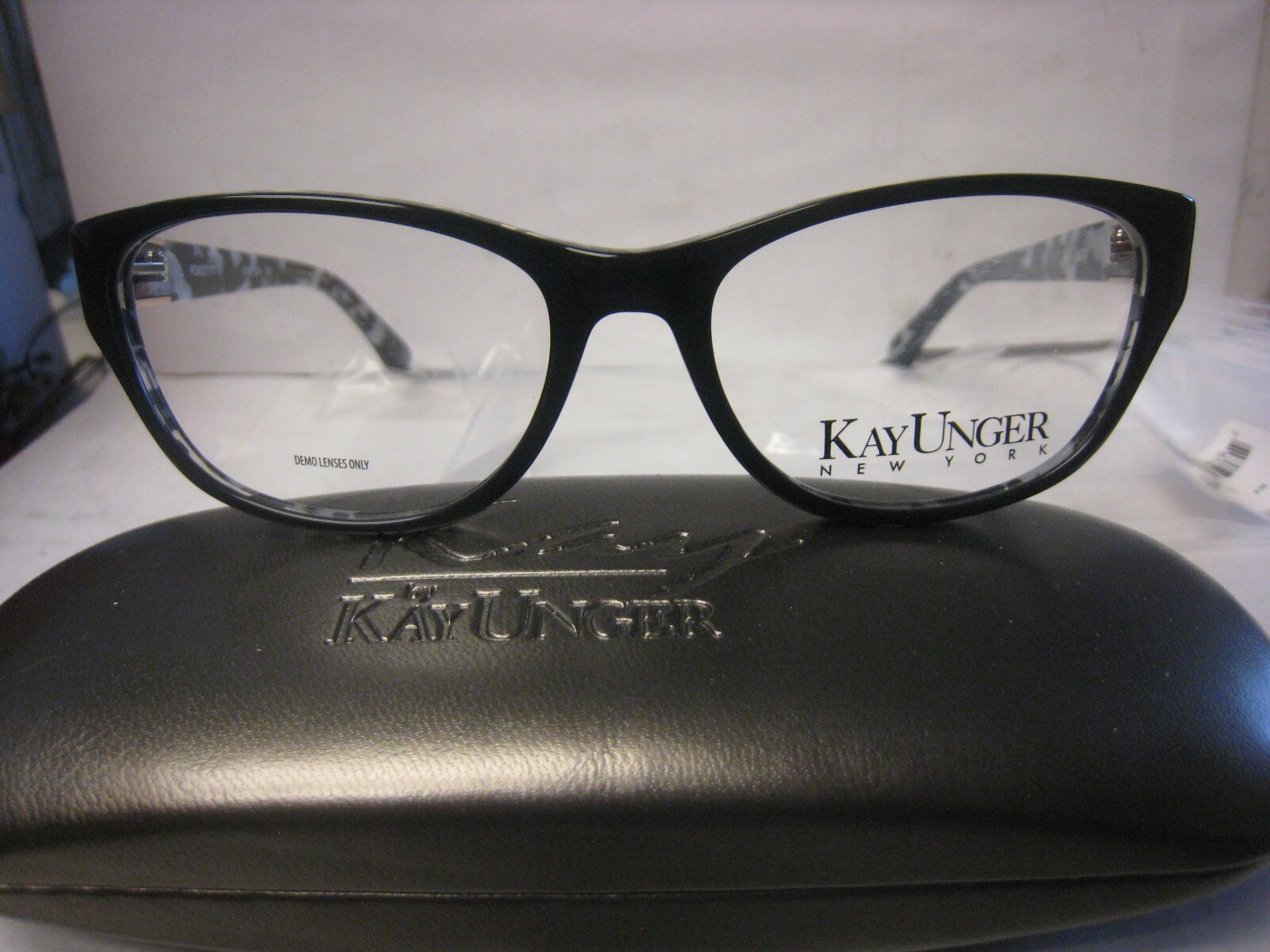 KAY UNGER EYEGLASSES FRAME K139 BLACK 53-16-135 WITH CASE NEW ...