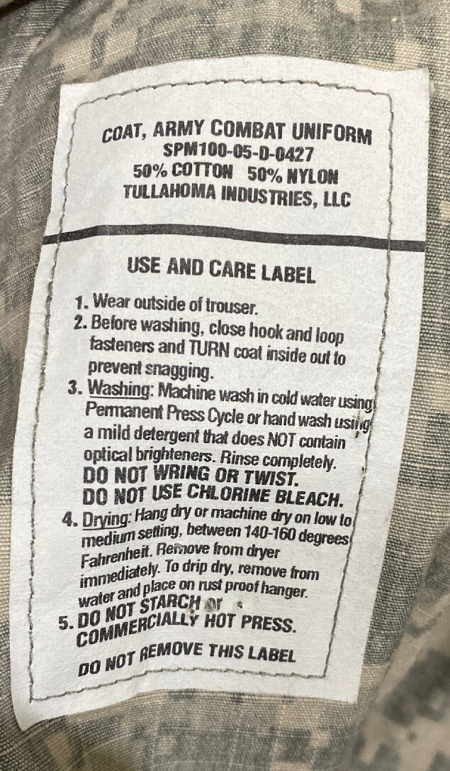 Military Army Combat Uniform Digi Camo Jacket Size Medium Regular ...