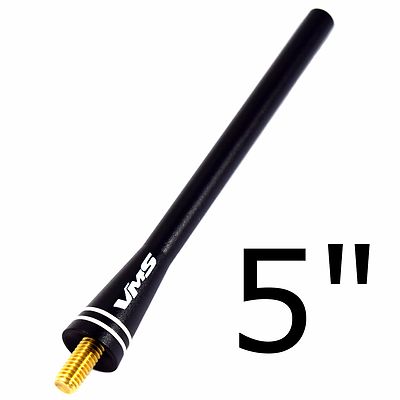 BLACK SPC STYLE SHORT STUBBY ALUMINUM ANTENNA 5" FOR 82- 2011 FORD ...