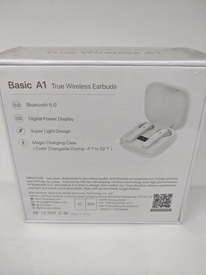 Miracase Wireless Earbuds X002RKN1XP Basic A1 Magic Bluetooth 5.0 Charging Case | eBay