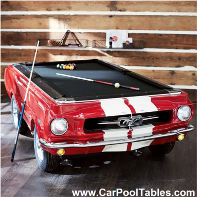 1965 FORD MUSTANG POOL TABLE - Working Lights! Real Car Parts! Real ...