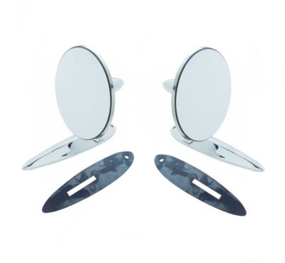 55 56 57 Chevy Original New Pair Chrome Trim Exterior Outside Rear View ...