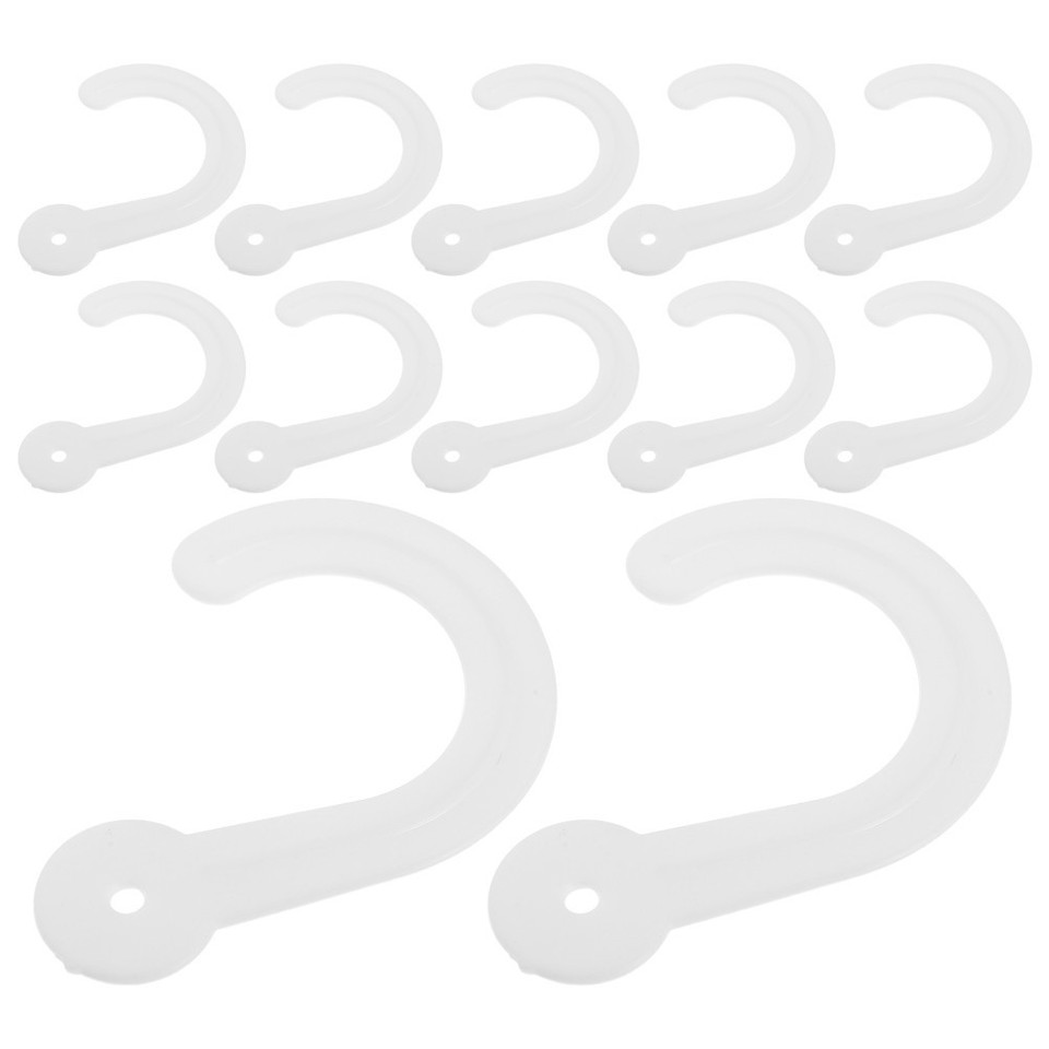 100 Pcs Plastic Hooks for Hanging Clothes Hangers Fabric Samples | eBay