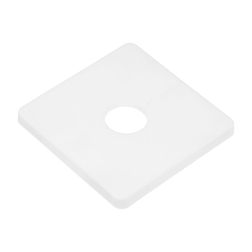 1-Pack ABS Square Self-Adhesive Wall Split Flange 7mmH for 20mm Dia ...