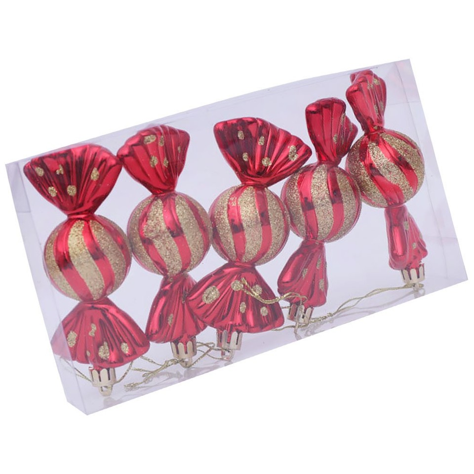 5 Pcs Candy Baubles Small Ornaments Christmas Tree Hanging Decor | eBay UK