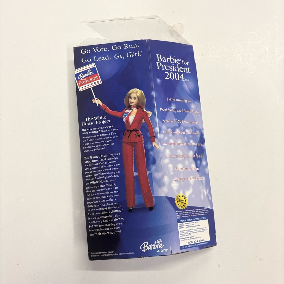 Barbie for President 2004 Doll The White House Project Mattel NIB | eBay