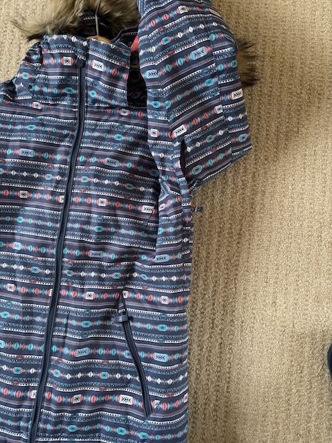 Girl's ROXY Ski Jacket 14-15 Years 14 XL/TG/EG- Blue multicolour | eBay UK