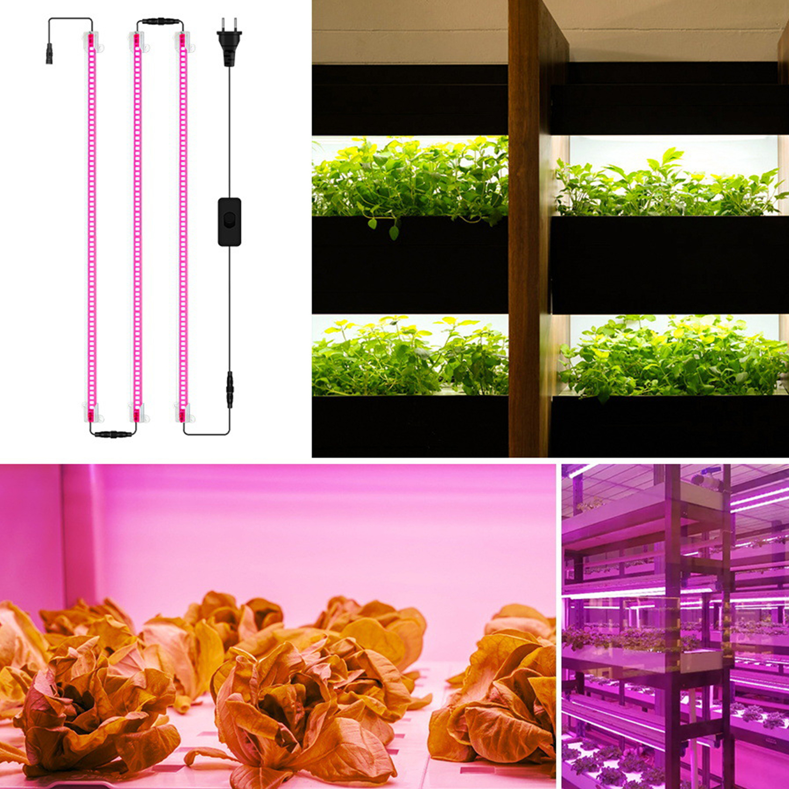 50cm Plant Grow Light Integrated Chip Flame Retardant Widely Applicable ...