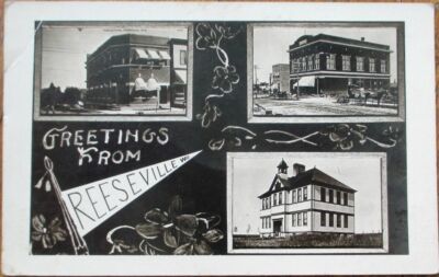 Reeseville, WI 1908 Realphoto Postcard: Four Views - Wisconsin RPPC Wis ...