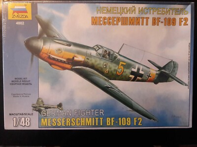 Zvezda 4802 1/48 Scale, German Fighter MESSERSCHMITT BF-109 F2 (NEW) | eBay