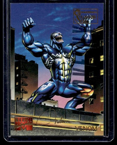 1995 Fleer Marvel Masterpieces Venom Gold Emotion Signature Series #106 ...