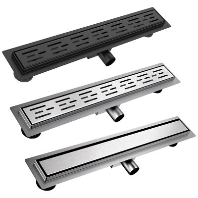 EMKE Wet Room Linear Shower Floor Drain Stainless Steel Channel Gully ...