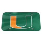Miami Hurricanes Mirrored License Plate Mirrored | eBay
