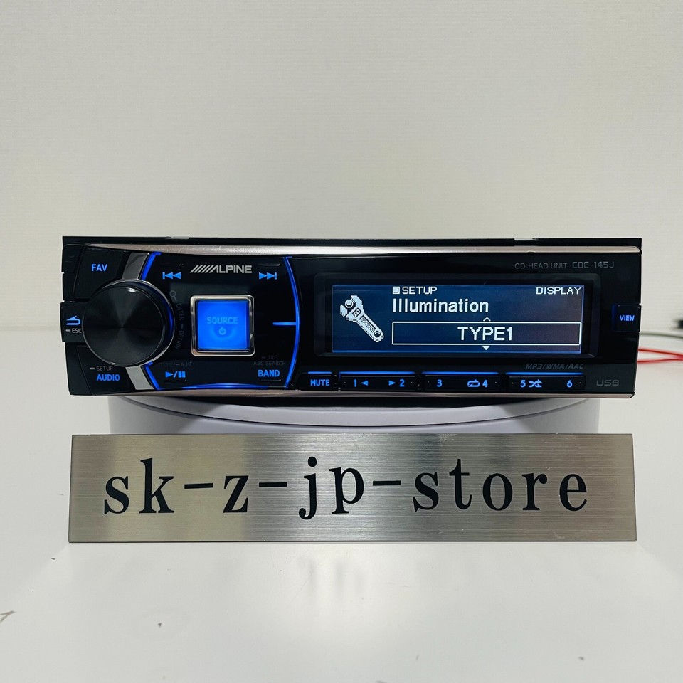 Alpine CDE-145J CD Player Car Stereo Audio Head Unit USB CD AUX Used | eBay