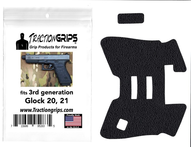 Tractiongrips Rubber Grip Tape Overlay for Generation 3 Glock 20 21 ...