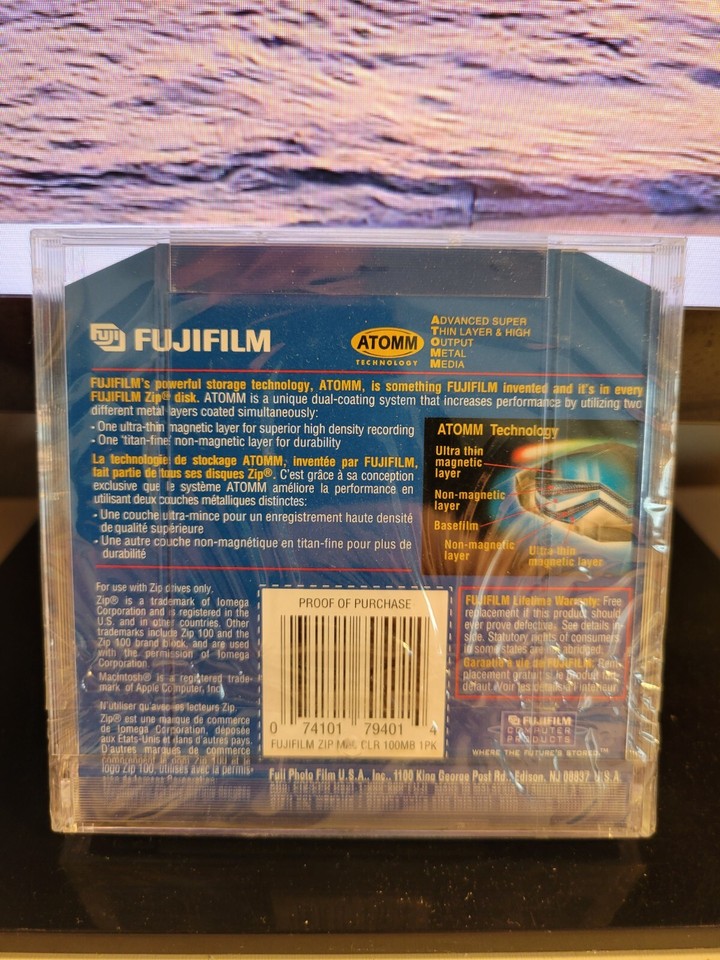 FUJIFILM ZIP MAC FORMATTED 100MB ZIP DISK 100 - NEW, Sealed | eBay