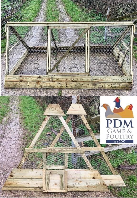 A frame ends Game Bird Poultry Pen Sections Partridge Pen | eBay UK
