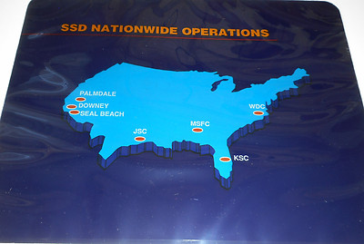 NASA Rockwell International SSD Nationwide Operations Map Transparency ...