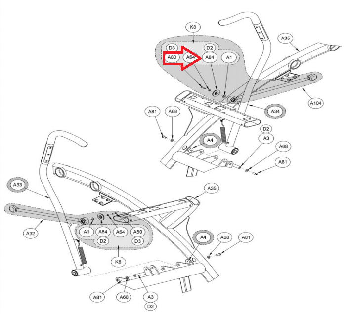 Cybex Elliptical Right Handle Linkage Rod End Cap PL-16535 | eBay