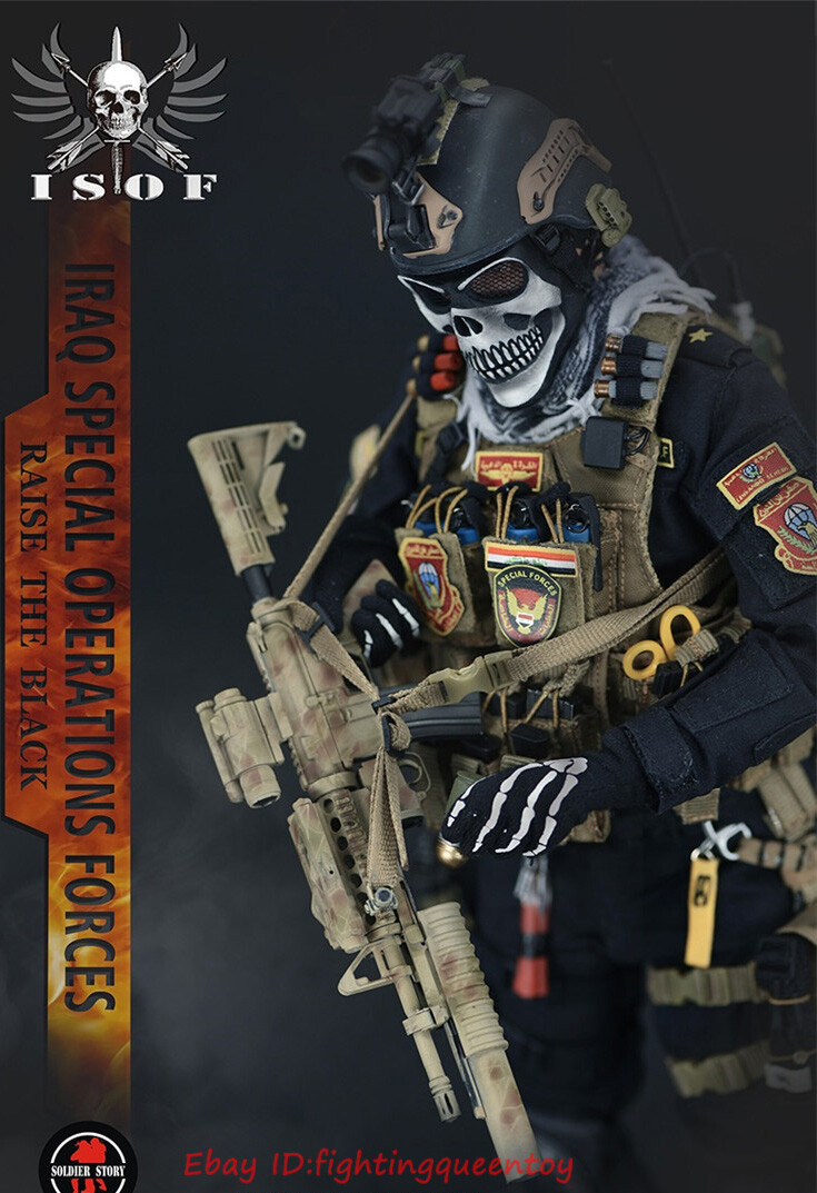 Soldier Story SS105 1/6 Iraq Special Operation Forces Raise The Black ...