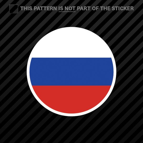 Round Russian Flag Sticker Self Adhesive Vinyl Russia Federation c | eBay