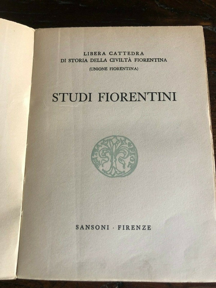 Freewheel Desk Butler Of Storia Della Civiltà Fiorentina. Studi ...