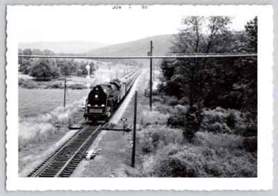 Railroad Photo - Reading Lines #2124 T-1 Steam Locomotive 1960 Vintage ...