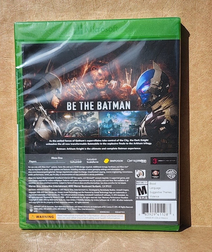 XBOX ONE Batman Arkham Knight Factory Sealed | eBay