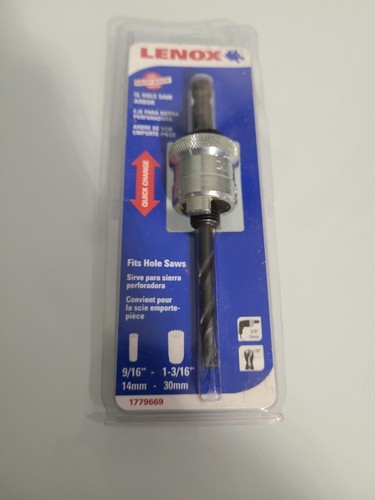 Lenox 1779669 5L Snap Back Arbor with 3-1/4-Inch Pilot Drill Bit for ...