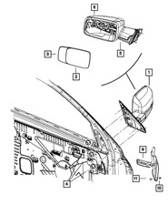 Genuine Mopar Outside Rear-View Mirror Right 68446970AA for sale online ...