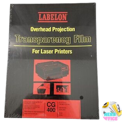 LABELON Overhead Projection Transparency Film For Laser Printers CG 400 ...