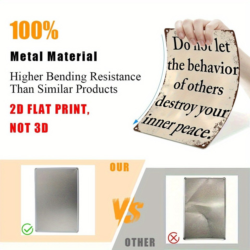 Vintage Wall Art Inspirational Quote Metal Signs Poster Do Not Let ...