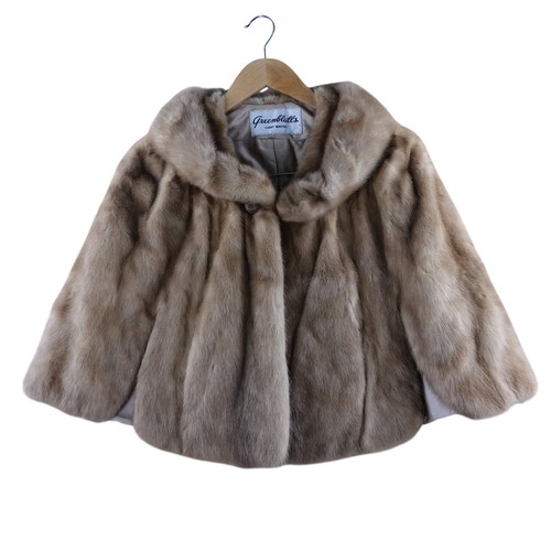 Vintage Greenblatts Fort Wayne Mink Fur Cape Honey Brown Portrait ...