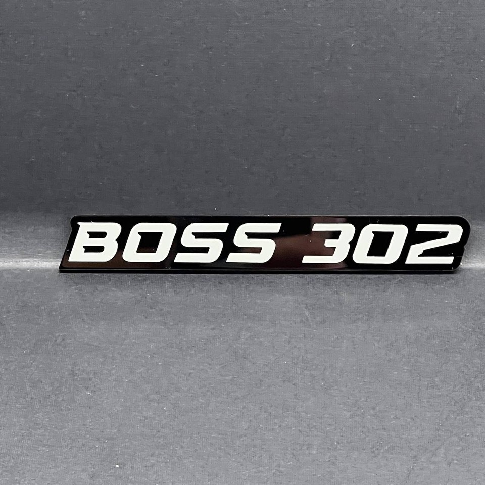 2PCS BOSS 302 Emblems – Multicolor 3D Fender Badges for Ford Mustang ...