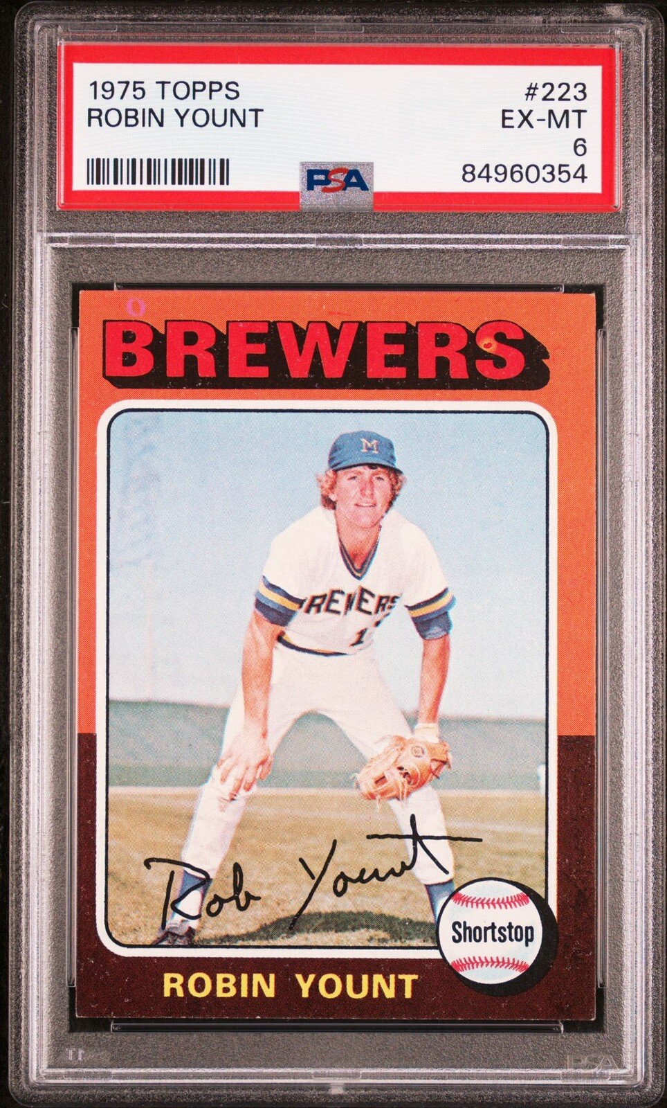 1975 Topps #223 Robin Yount Rookie RC PSA 6 EX-MT Milwaukee Brewers | eBay