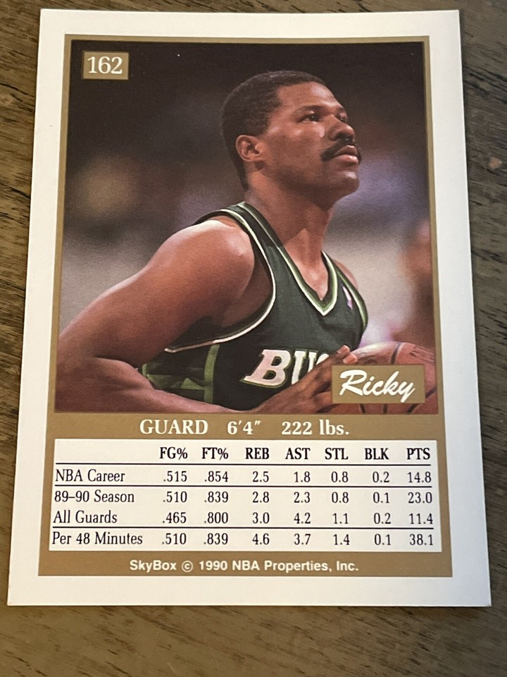 US. 1990-91 SkyBox NBA Sport Card. #162. Ricky Pierce. | eBay
