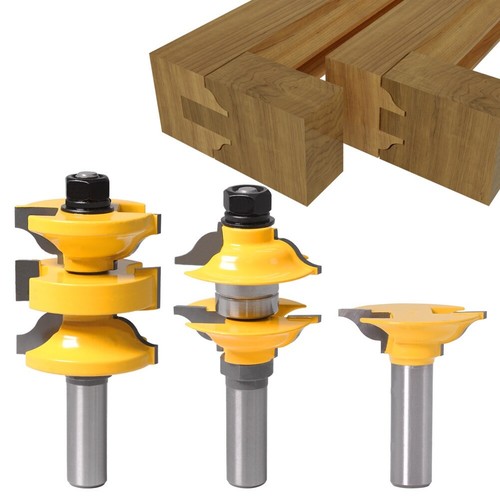 Classical 3 Bit Extended Tenon Door Router Bit Set - 1/2" Shank | eBay