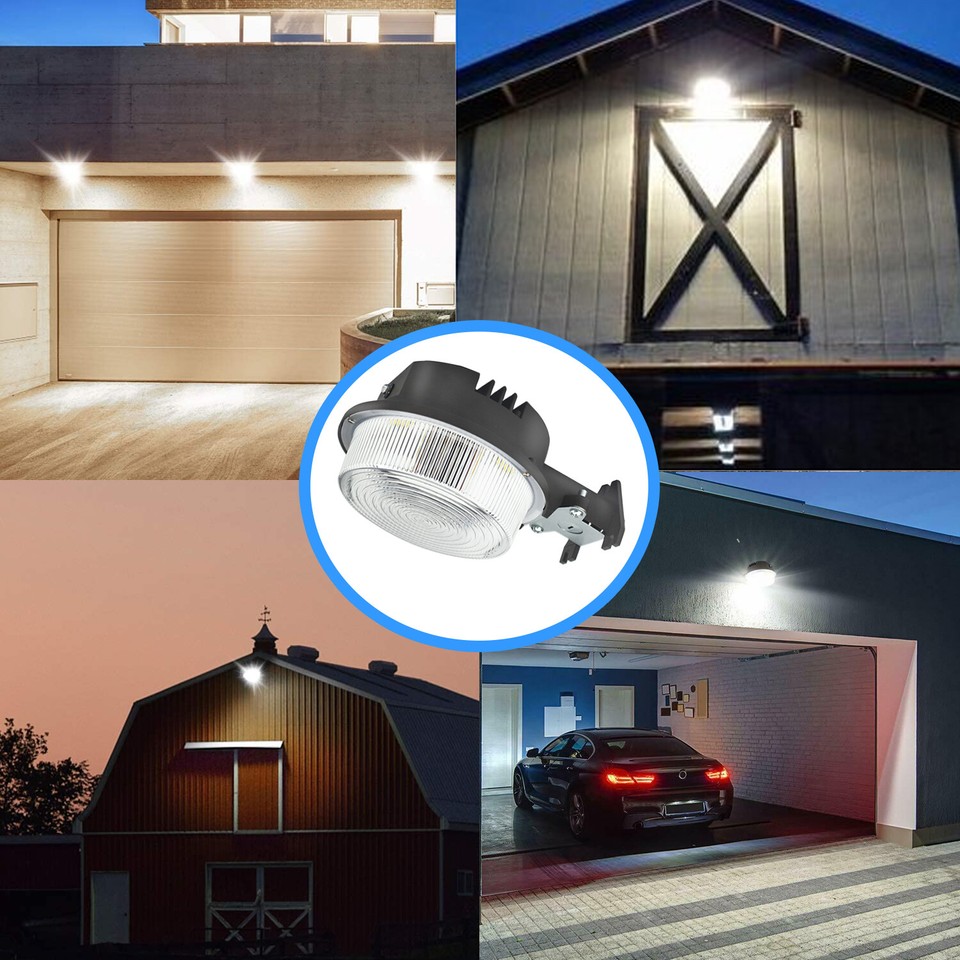 Outdoor LED Light Photocell Dusk to Dawn Barn Waterproof Yard Security ...
