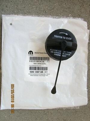 04-17 JEEP WRANGLER 2D/4D SUV FUEL GAS TANK FILLER CAP WITH TETHER OEM ...