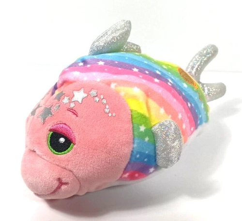 Cutetitos Pink Rainbow Silver Stars Fish Plush Toy | eBay